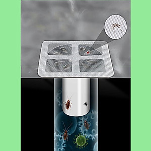 Generic Disposable Hair Drain Stickers, Drain Sticker Disposable Floor Drain Filter Stickers Hair Catcher, Hair Drain Sticker for Bathroom, Laundry, Bathtub, Kitchen, Sink(20Pcs), 4IN