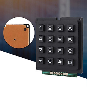 awstroe 4x4 Matrix PC Keypad Keyboard Module External Keypad Module for Microcontroller