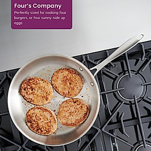 American Kitchen Premium Tri-Ply Stainless Steel Skillet - 12 Inch