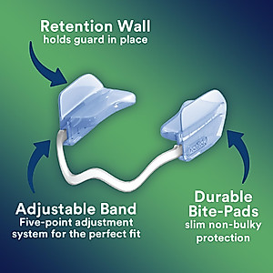 DenTek Comfort-Fit Dental Guard For Nighttime Teeth Grinding, Comfort-Fit Guard, 2 count(Pack of 1)