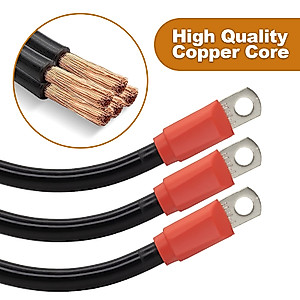 superbobi Cable 7 pc Set # 2 Awg HD Golf Cart Battery Club Car 48 Volt Wire Kit, Golf Cart Battery Cables Wiring Kit
