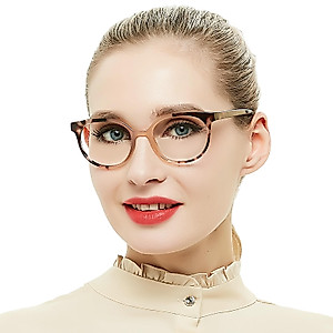 OCCI CHIARI Small Round Reading Glasses Women Stylish Readers for Petite Face(Brown 2.5x) 1.0 1.25 1.5 1.75 2.0 2.25 2.5 2.75 3.0 3.5 4.0 5.0 6.0
