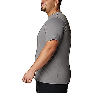 Columbia Mens Thistletown Hills Short Sleeve T-Shirt, City Grey Heather, Large