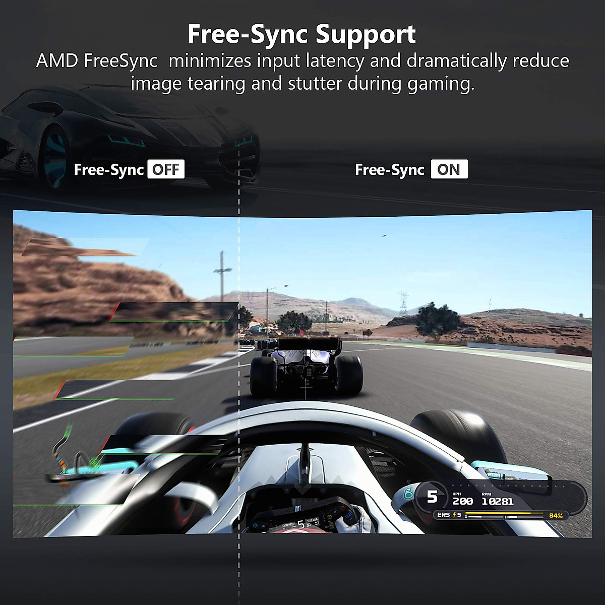 Z-Edge UG32F 32-inch Curved Gaming Monitor 16:9 1920x1080 200Hz Frameless LED Gaming Monitor, AMD Freesync Premium Display Port HDMI Built-in Speakers