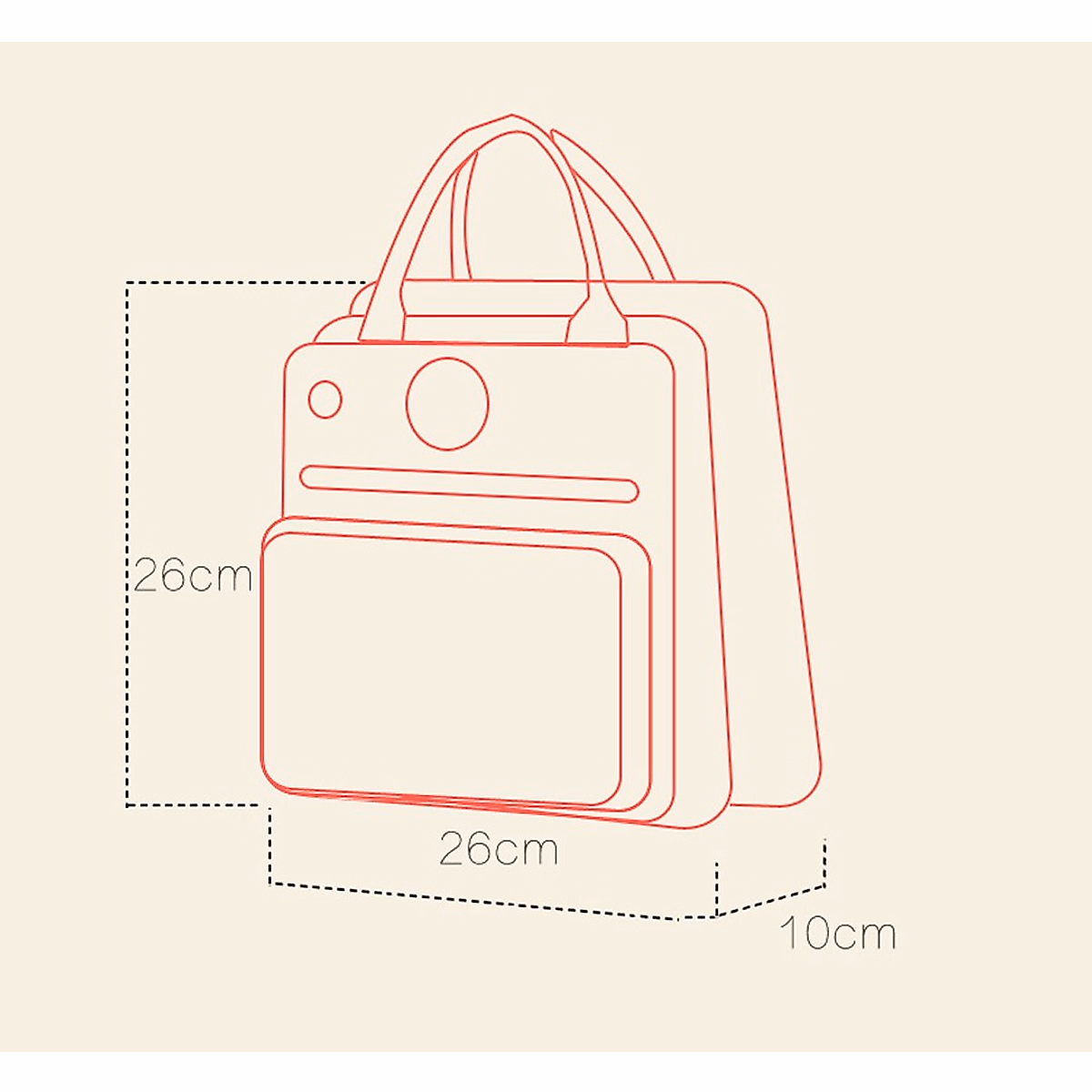 Small Waterproof Diaper Bag Tote Messenger Backpack-Black