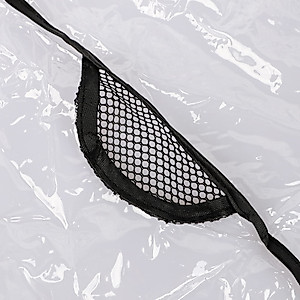 Twins Baby Pushchair Rain Cover Universal Stroller Waterproof Rainy Weather Guard Side by Side Double Carriage Outdoor Wind Dust Snow Protection Breathable Shield Transparent Accessories