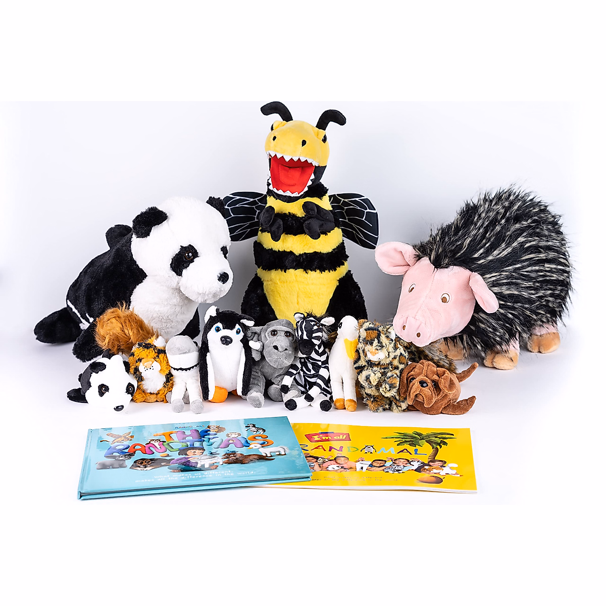 Randimals Randimini Collection Squiger - Squirrel and Tiger Floppy Plush Bean Filled Toy 6.5”, Soft & Huggable, Premium Quality Hybrid Animal Friend Encourages Adventure & Imagination