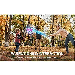 Hot Fly Nova Pro Magic 360 Rotating Hover Mini Drone Led Flying Orb Ball Toy Flying Spinner (Blue)