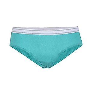 Hanes Women's Panties Pack, Moisture-Wicking Cotton Hipster Underwear, Cotton Hipster Panties, 6-Pack (Colors May Vary)