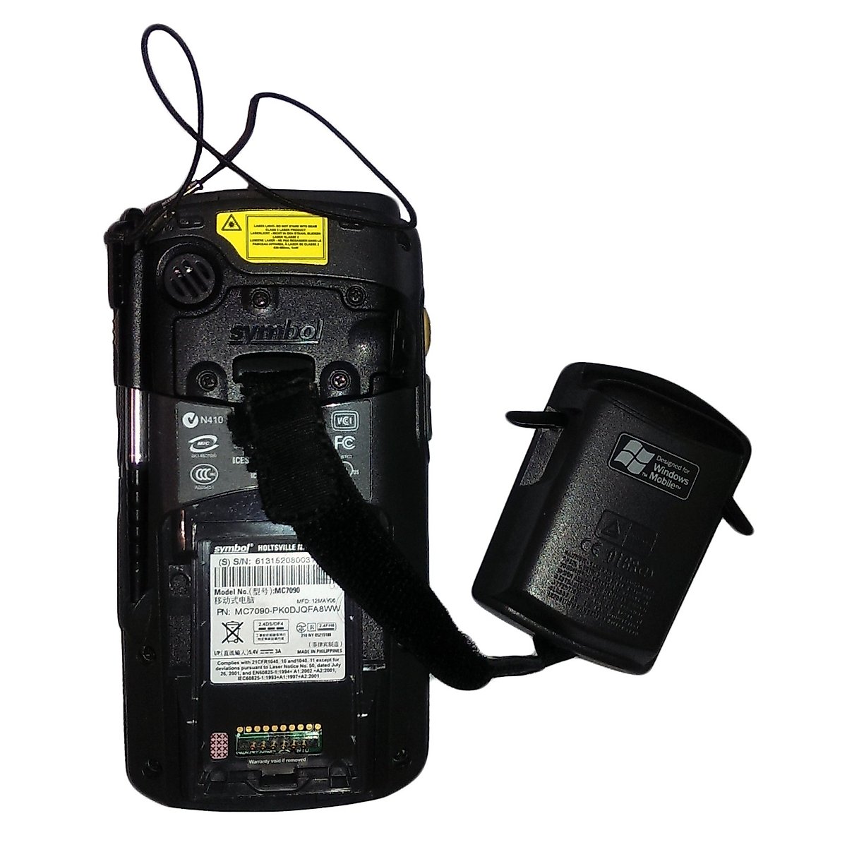 Symbol MC70 Handheld Barcode Scanner - Color Display / 64MB/128MB / 44 Key Numeric Keypad / Windows Mobile 5.0 / Bluetooth / MC7090-PU0DJRFA7WR