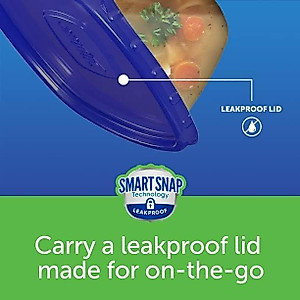Ziploc Storage Containers Large Rectangle 2 Pack One Press Seal 2.25 QUART