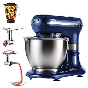 AIFEEL Stand Mixer, 800W Multifunction Electric Stand Mixer with 6.5 QT Stainless Steel Bowl,Meat Grinder,Dough Hook, Whisk, Beater,Juice Cup
