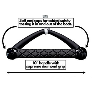 Wakesurf Rope with Handle - Adjustable 25 Foot Tow Rope with 10" Handle (White)