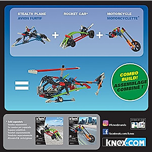 K'NEX - Stealth Plane Building Set 60 Pieces For Ages 5+ Construction Education Toy