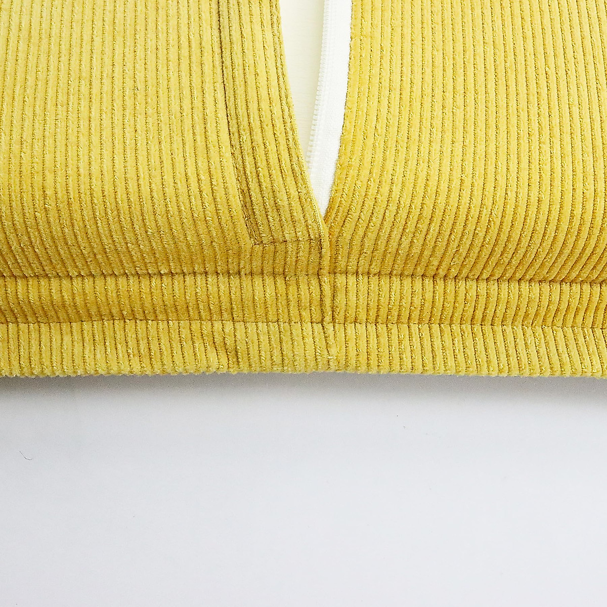 Lemfux Yellow Square Chair Cushion, 18x18x1.5 - Memory Foam Seat Cushion with Soft Cotton Corduroy Cover | Thick, Durable & Modern Design for Office, Kitchen, Dining Room, Indoor & Outdoor Use, 1PC