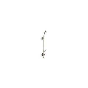 KOHLER 45906-BN HydroRail-S Shower Column, Shower Column for Fixed Showerhead, Adds Handshower Functionality, Vibrant Brushed Nickel
