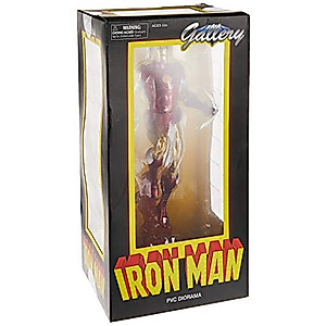 Diamond Select Toys Marvel Gallery Classic Iron Man PVC Figure Statue, Gold