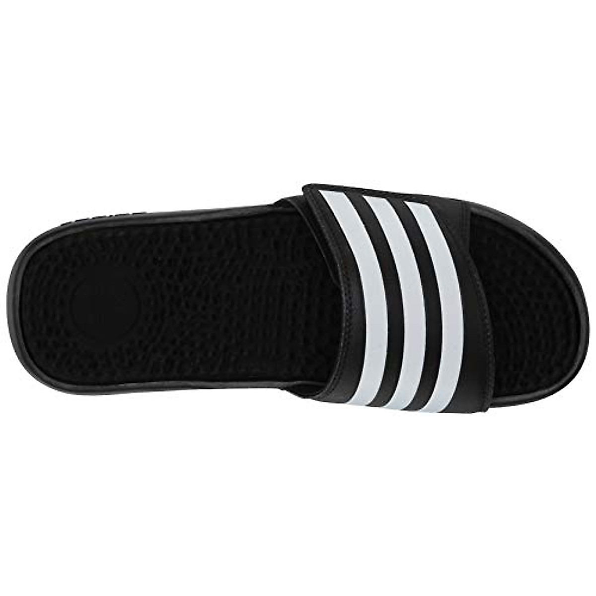 adidas Unisex Adissage Tuned Slides Sandal, Black/White/Black, 7 US Men