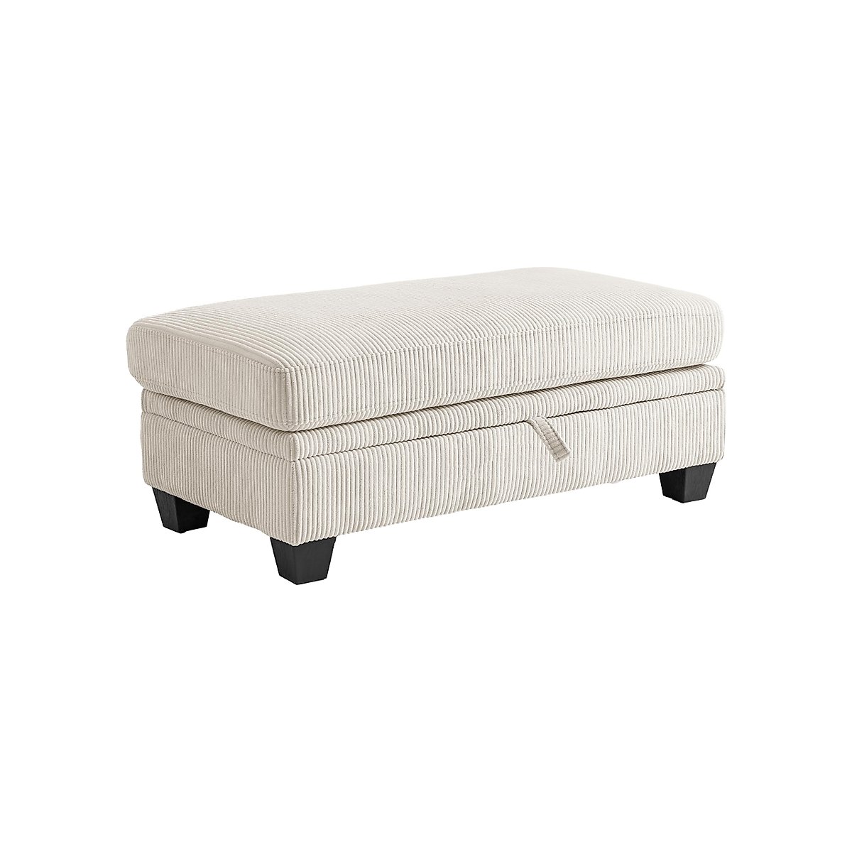 CHIC HOUSE Middle Module for Modular Couch, Corduroy Customizable Chaise, Storage Ottoman for Sectional Sofa, Armrest, Single/Double Seater