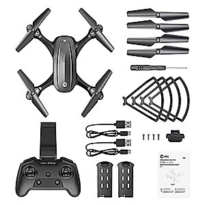 Holy Stone HS340 Mini FPV Drones with Camera for Kids 8-12 RC Quadcopter for Adults Beginners with One Key Take Off/Landing, Gravity Sensor, Headless Mode, Waypoint Fly, Throw to Go, Indoor & Outdoor