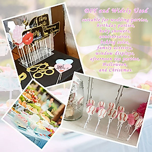 MENGCORE 21 Hole Acrylic Cake Pop Lollipop Clear Pink Display Stand Server Decoration Display Stand Holder Base Shelf (21 Hole)