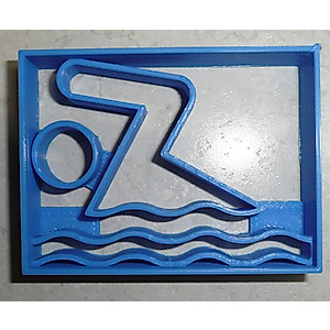 SWIMMING SYMBOL SCHOOL POOL WATER SWIM SPORT ATHLETICS COOKIE CUTTER MADE IN USA PR2498