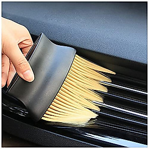 Auto Interior Dust Brush, Car Cleaning Brushes Duster, Soft Bristles Detailing Brush Dusting Tool for Automotive Dashboard, Air Conditioner Vents, Leather, Computer,Scratch Free