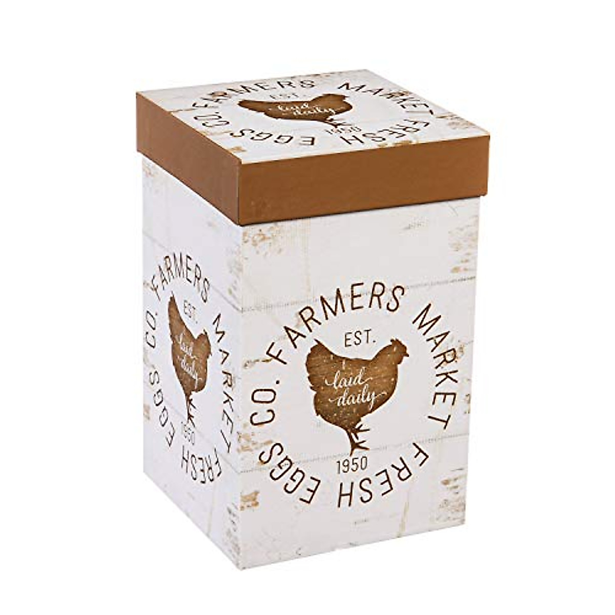 Cypress Home Farmhouse Chic Travel Mug - Farmers Market Ceramic Travel Cup - 5 x 7 x 4 Inches Insulated Coffee Tea Travel Cup