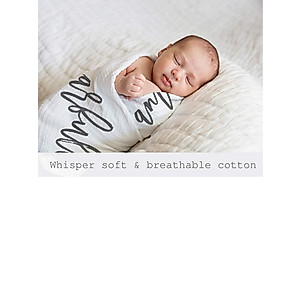 mama bee's Homestead Supply 100% Organic Cotton Muslin "Fearfully & Wonderfully Made” Scripture - Christening, Baptism, Rainbow Baby Blanket, Child of God Swaddle Blanket - Wall Tapestry 47”x47"