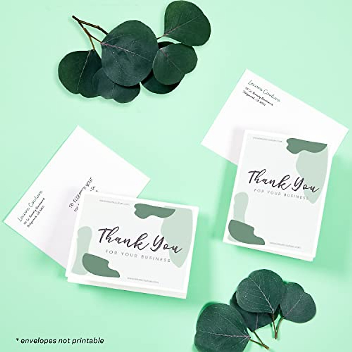 Avery Printable Greeting Cards, Quarter-Fold, 4.25" x 5.5", Matte White, 20 Blank Cards with Envelopes (3266)