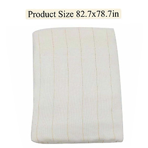 Primary Tufting Cloth with Marked Lines,Rug Backing Fabric,Monks Cloth for Cut/Loop Pile Tufting Gun, Punch Needle (82.7x78.7in)