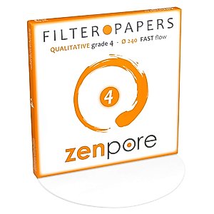 Filter Paper 24cm Lab Qualitative Filter Paper for Chemistry, Standard Qualitative Grade 4-Fast Flow 240mm(100 Discs)