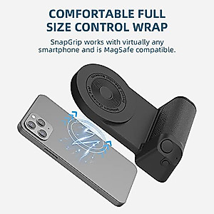AZURAOKEY Smartph Camera Shutter Remote Handle Selfie Stands 3 in 1 Camera Holr Grip Type-C Charging Multifunctional Camera Holr Grip Anti-Shake for Android/