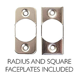 Design House 700492 Springdale Privacy Bed and Bath Door Lever Satin Nickel