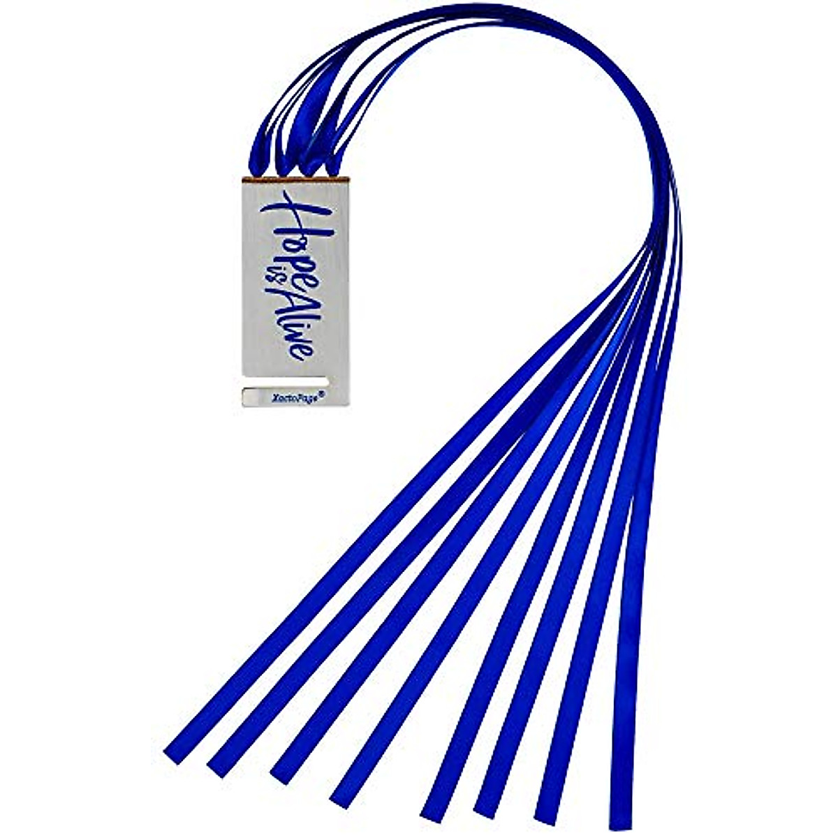 The Patented XactoPage Multi Page Marker Featuring 8 Satin Ribbons (Royal Blue)