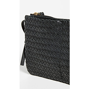 Madewell Women's The Knotted Crossbody Bag in Woven Leather, Black, One Size