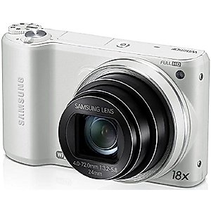 Samsung WB250F 14.2MP CMOS Smart WiFi Digital Camera with 18x Optical Zoom, 3.0" Touch Screen LCD and 1080p HD Video (White) (OLD MODEL)