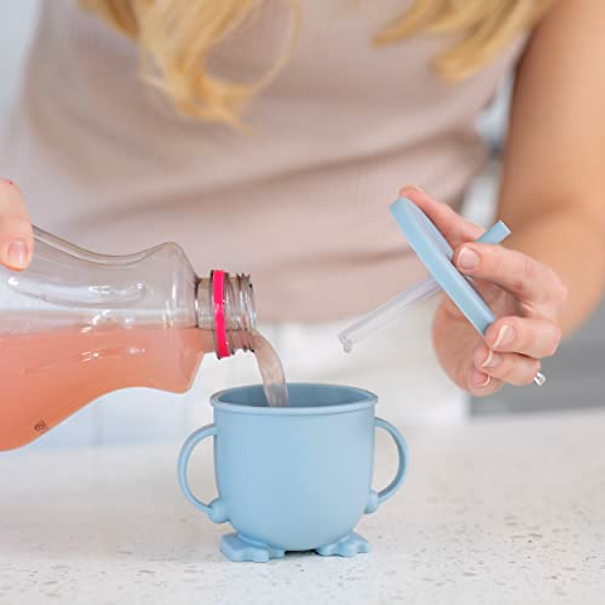 DUTCH 25 Baby Led Weaning - with bibs,divided,plate,bowl, sippy cup fork and spoon. Baby dishes- Silicone utensils for developmental milestones in self-feeding