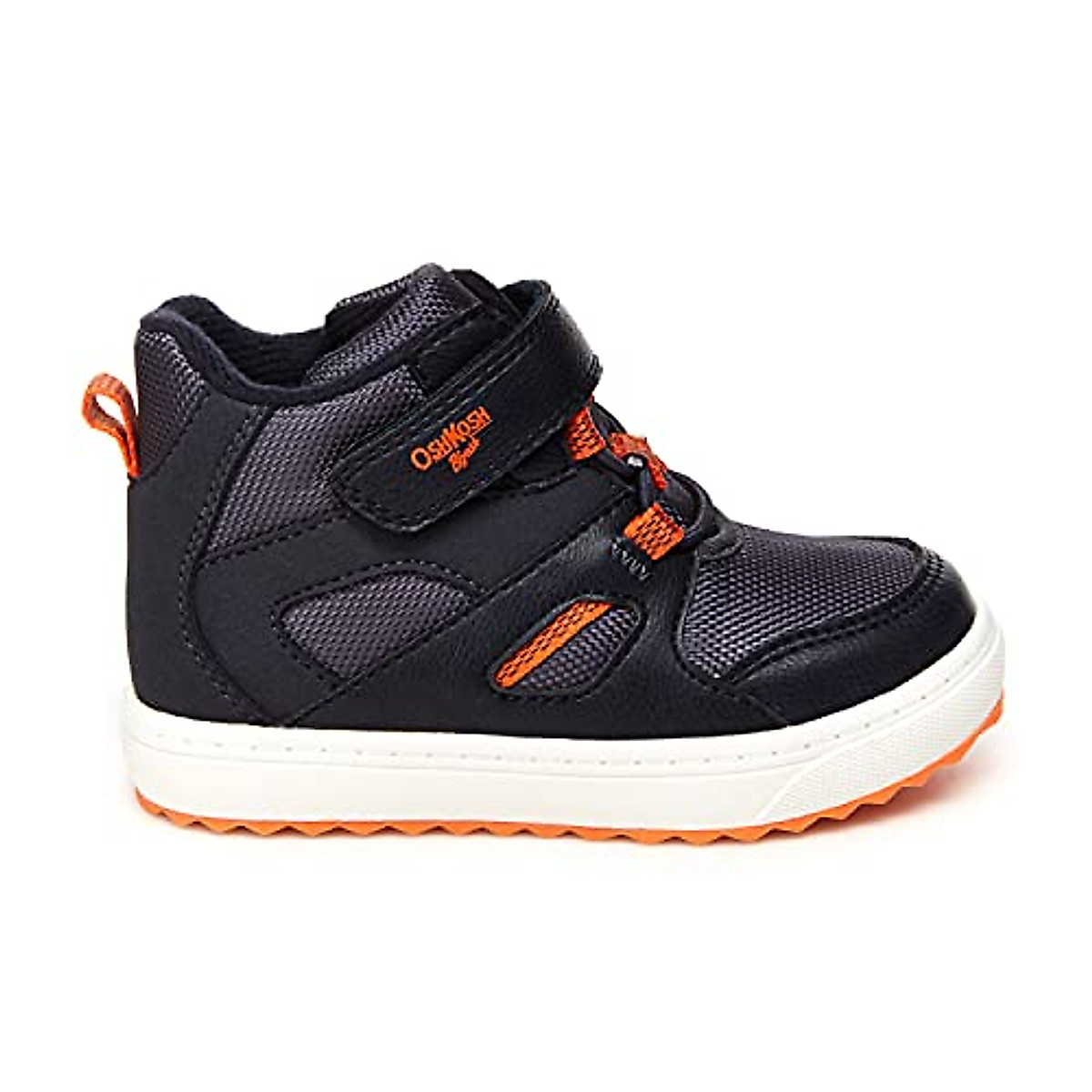 OshKosh B'Gosh Boy's Kuji Fashion Boot, Navy/Orange, 5 Toddler