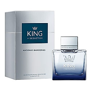 Antonio Banderas Perfumes - King of Seduction - Eau de Toilette for Men - Long Lasting - Masculine, Intense and Energetic Fragrance - Bergamot and Apple Notes - Ideal for Day Wear - 3.4 Fl Oz