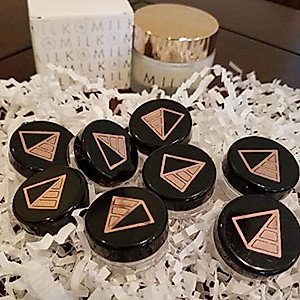 Accmor 50 Pieces 3g Empty Clear Plastic Sample Containers with Lids Cosmetic Jars with 5 Pieces Mini Spatulas