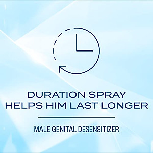 K-Y Duration Spray 0.16 fl oz, for Men, Adult Couples, Lidocaine Numbing Male Genital Desensitizer to Last Longer, Pleasure Enhancer, 36 Sprays, No Mess Easy Application