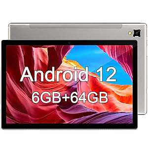 YOBANSE Android Tablet 10 inch, Android 12 Tablet, 6GB RAM 64GB ROM