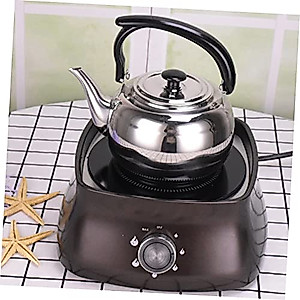 FUNOMOCYA Stainless Steel Teapot Espresso Maker Household Water Kettle Convenient Camping Water Boiler Japanese Tea Kettle Insulated Teapot Stove Kettle Stainless Silver