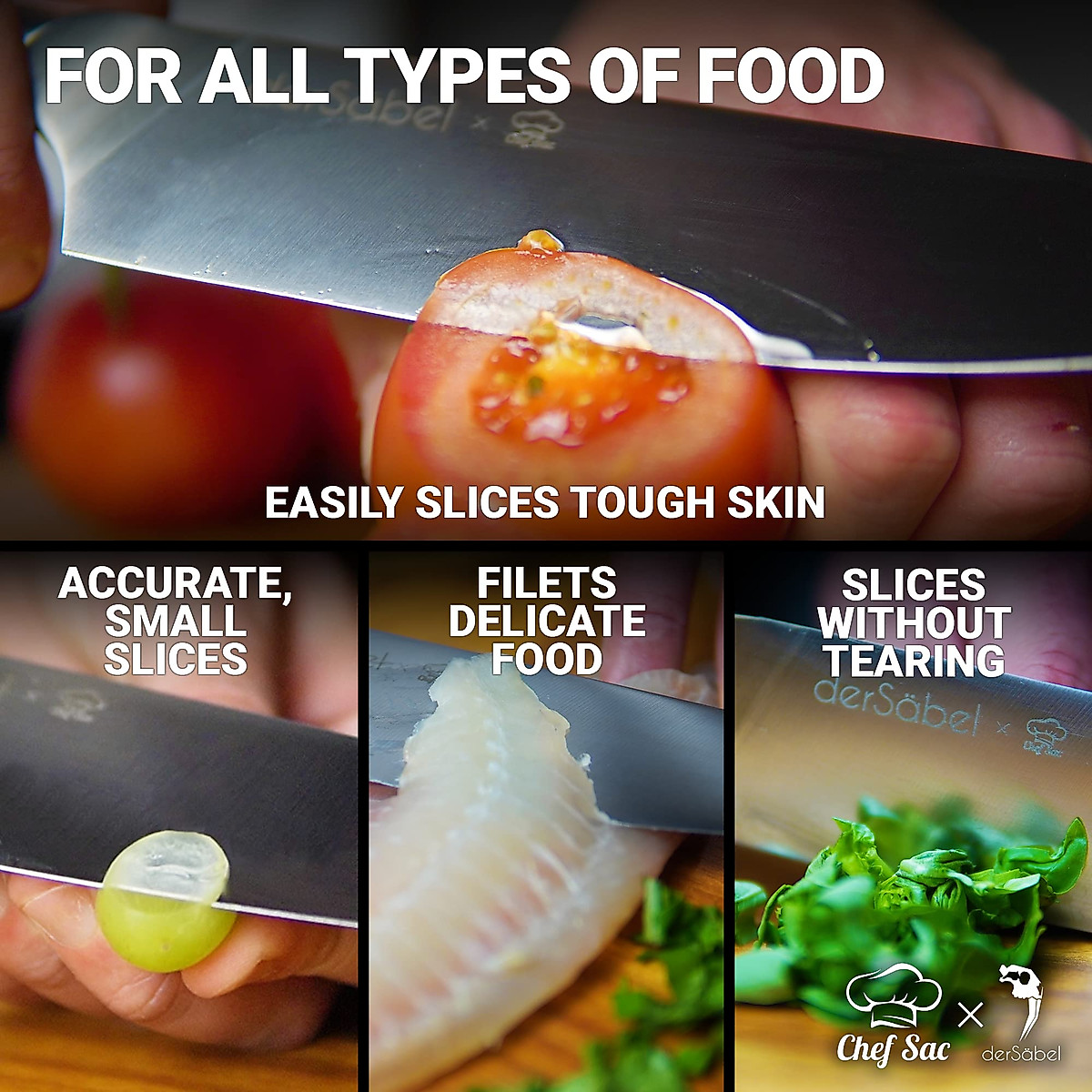 Chef Sac 8 Inch Chef Knife | Professional Chef Knife | Chefs Knife | Sharp Kitchen Knife | Chef Knife 8 Inch | Best Chef Knife | Chefs Knives | Chef Knife Professional