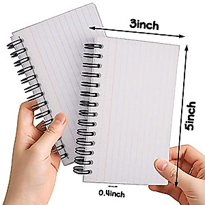 Koogel 400 Pages Index Card, 3 x 5 Inch White Learning Card Note Cards 8 Pack of White Paper Ring Index Cards Bulk Index Cards for Home School Office