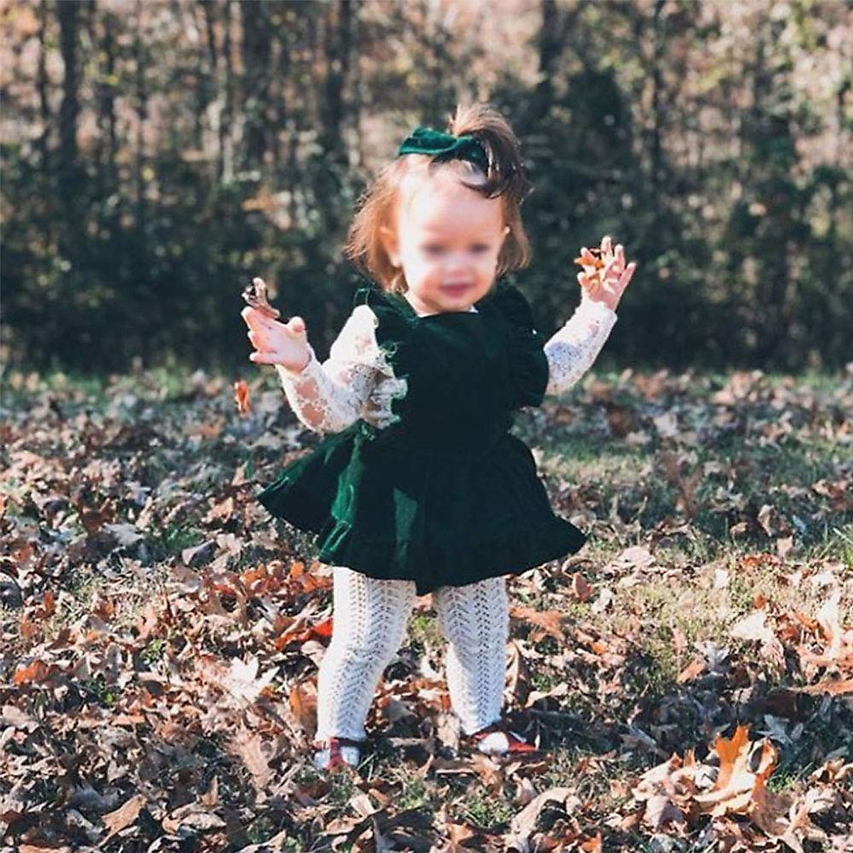 MERSARIPHY Toddler Tutu Dress Infant Sleeveless Vest Skirt Baby Backless Cute Romper for Girl Ruffle Skirt, Ages for 6Mos-5T (Green, 6-12 M)