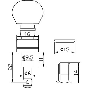Golden Gate P-147 Deluxe Banjo Tuners - Nickel - Set of 4
