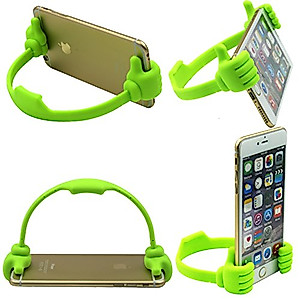 Honsky Thumbs-up Cell Phone Stand, Pack of 7, Universal Flexible Multi-Angle Cute Desk Desktop Phone Holder, Compatible with Android Switch Nintendo Tablet, Assorted Colors, Bundle
