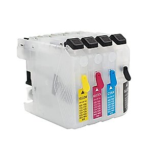 yigo Compatible LC101 LC103 Refillable Ink Cartridge(Empty) Works on Brother MFC-J4510DW J450DW J470DW J475DW J650DW J870DW J875DW J4610DW J4310DW J4410DW J4710DW J6520DW J6720DW MFC-J245 Printer